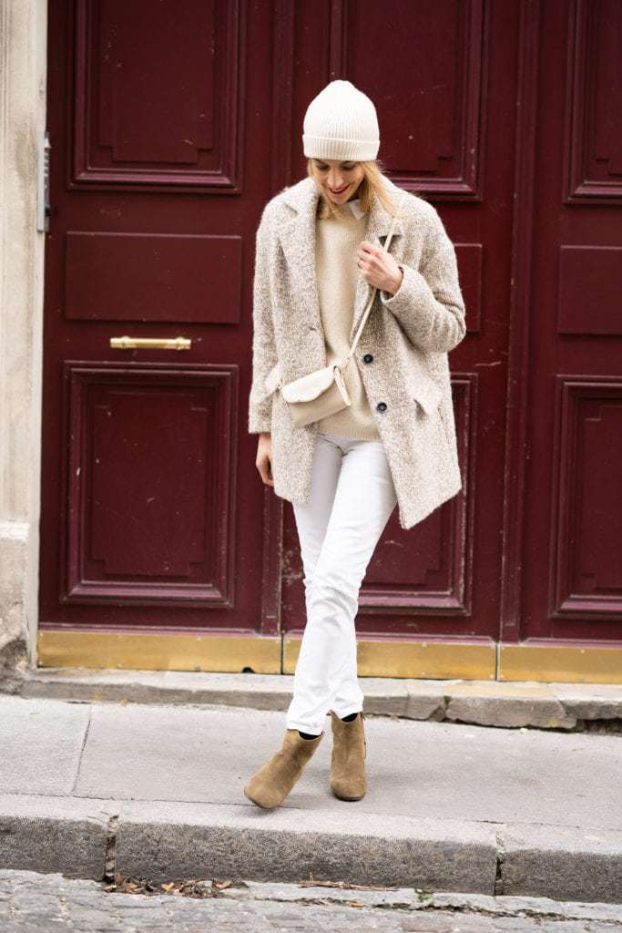 Le total look blanc en hiver - Le Dressing Idéal