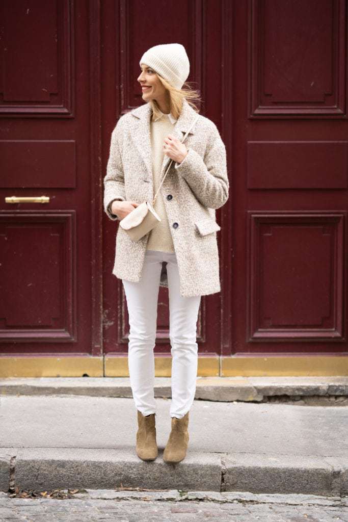 Le total look blanc en hiver - Le Dressing Idéal
